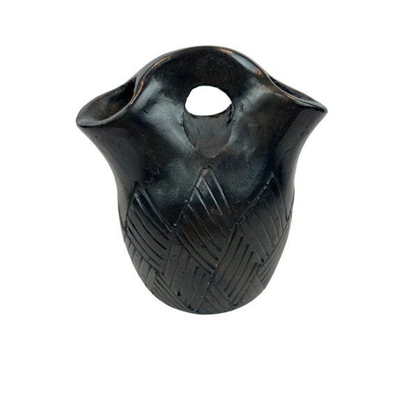 Qualla Arts and Crafts | Art | Cherokee Black Pottery Wedding Vase ...